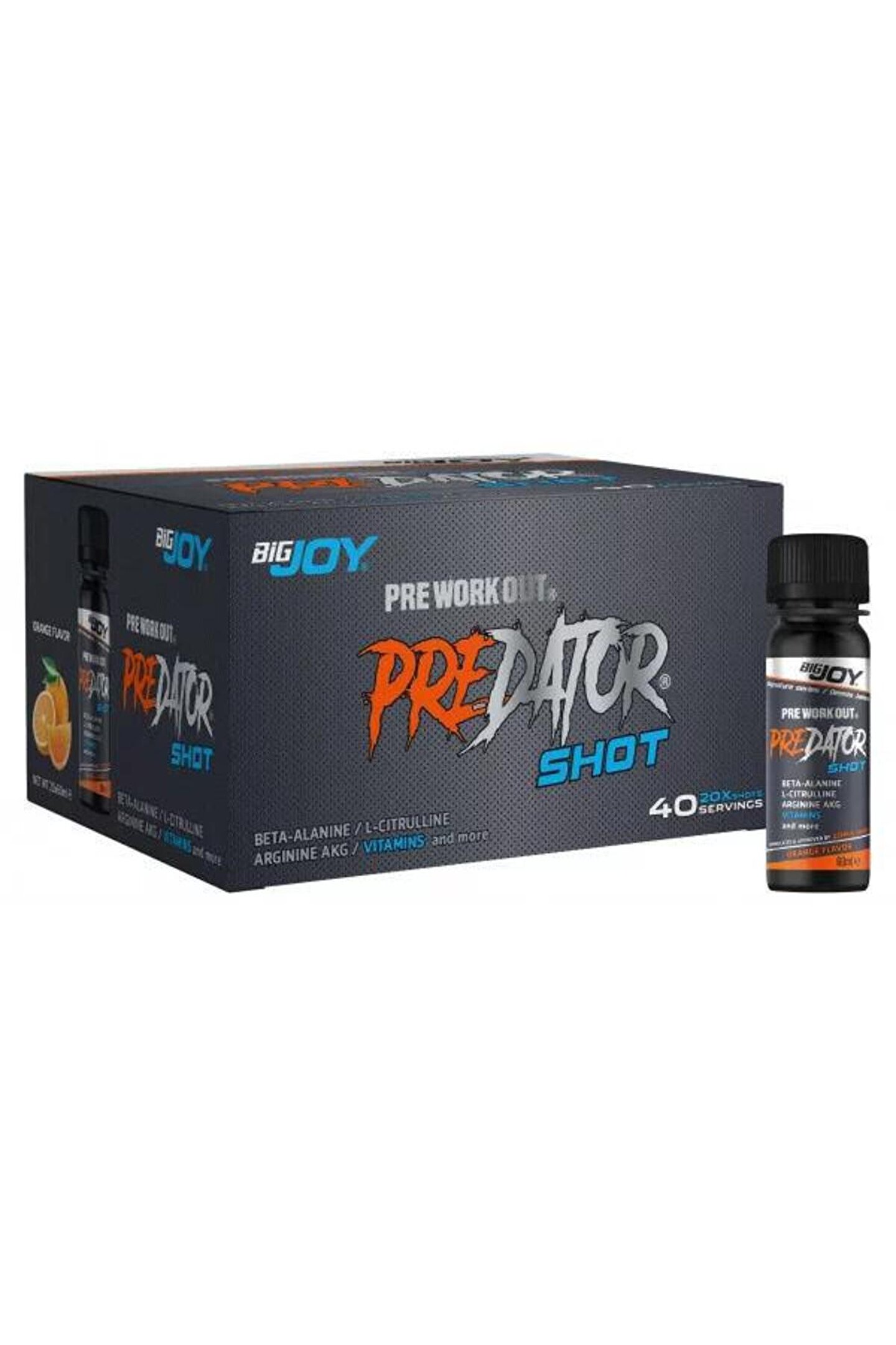 Predator Pre-workout 20' Li Shot Portakal 20×60ml Prewo | Vartabi