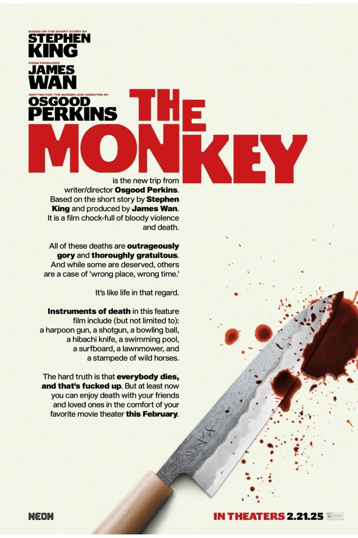 The Monkey (2025) 0001 AFİŞ - POSTER ( FOLYO ) - AFİŞ - | Vartabi