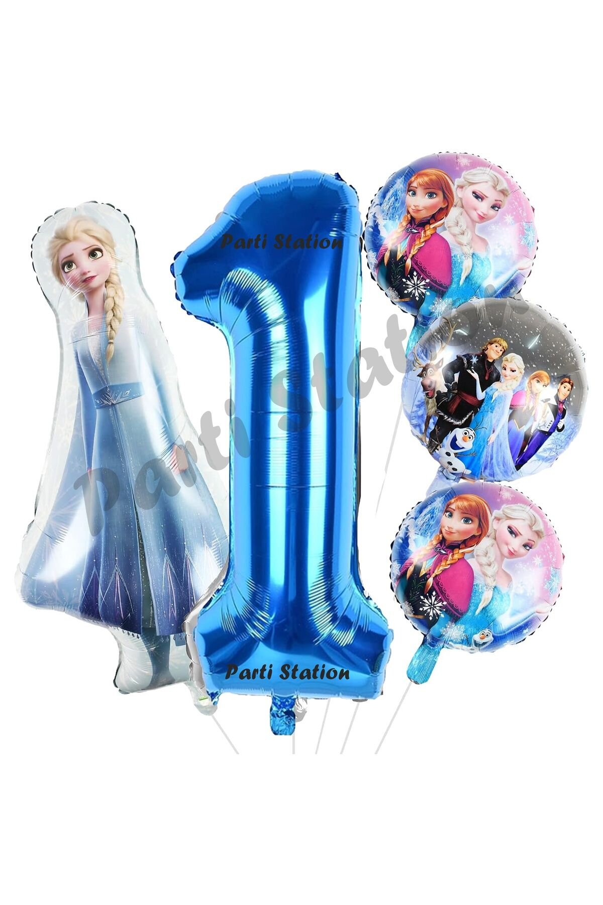 Frozen Balon 1 Yaş Doğum Günü Set Frozen Elsa Karlar Ül | Vartabi