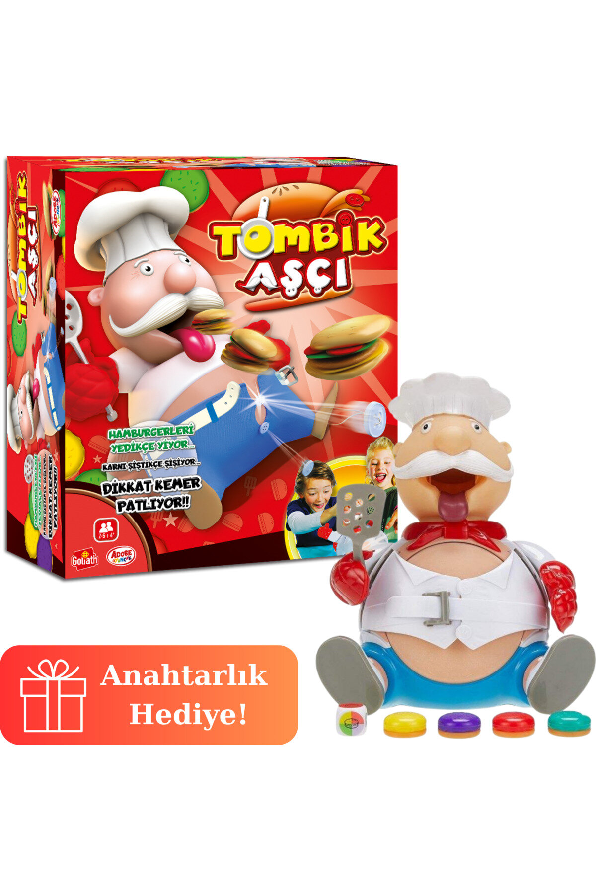 Tombik Aşçı Kutu Oyunu - Şişman Aşçı Oyunu - Aile Oyunl | Vartabi